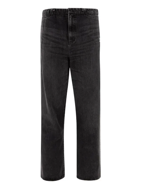 Mihara Yasuhiro Easy Waist Wide-leg Jeans - Black