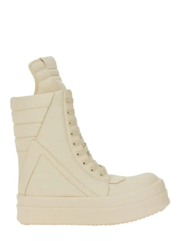 Rick Owens Mega Geobasket Lace-up Boots - Nude