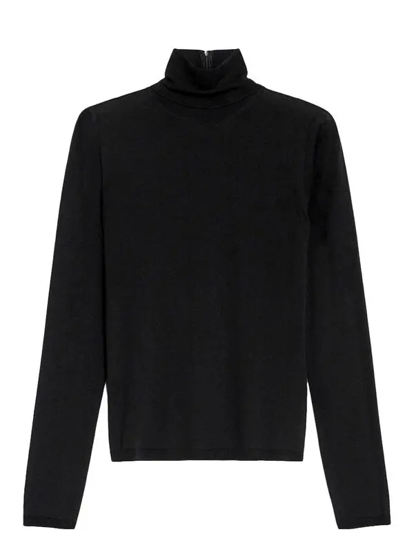 Max Mara Adina Turtleneck Long-sleeved Jumper - Black