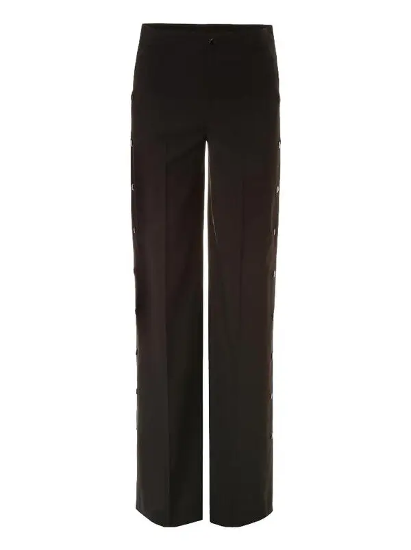Red Valentino Side Rivet Casual Pants - Black