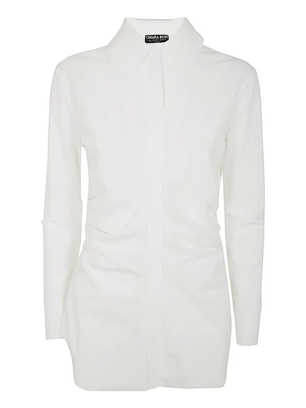 Chiara Boni La Petite Robe Doris Ruched Top - White