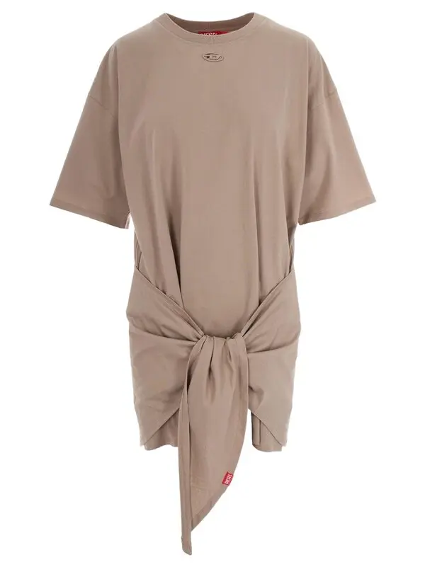 DIESEL® D Eivor Tie-front T-shirt Dress - Nude