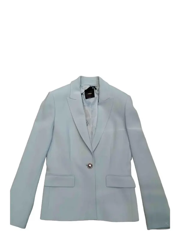 Pinko Single-breasted Tailored Blazer With Notched Lapels - Gray