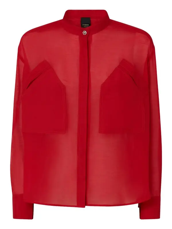 Pinko Andy Button Detailed Shirt - Red