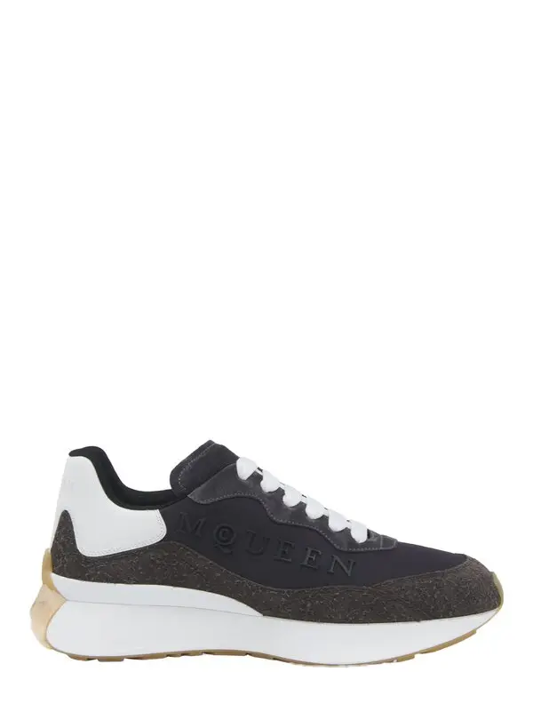 Alexander McQueen Sprint Runner Sneakers - Dark Grey/white