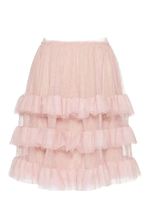 Red Valentino Mini Tulle Skirt - Pink