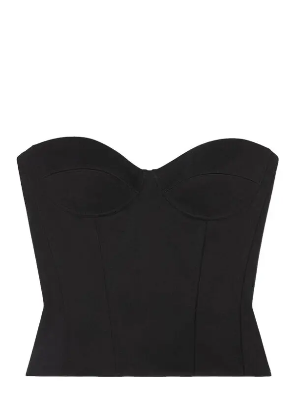 Balenciaga Strapless Corset Bustier - Black