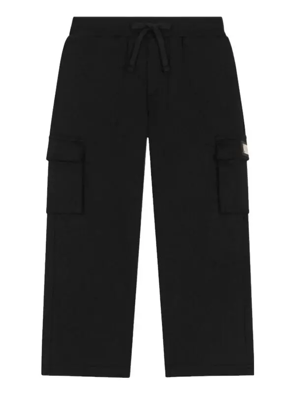 Dolce & Gabbana Cotton Cargo Trousers - Black