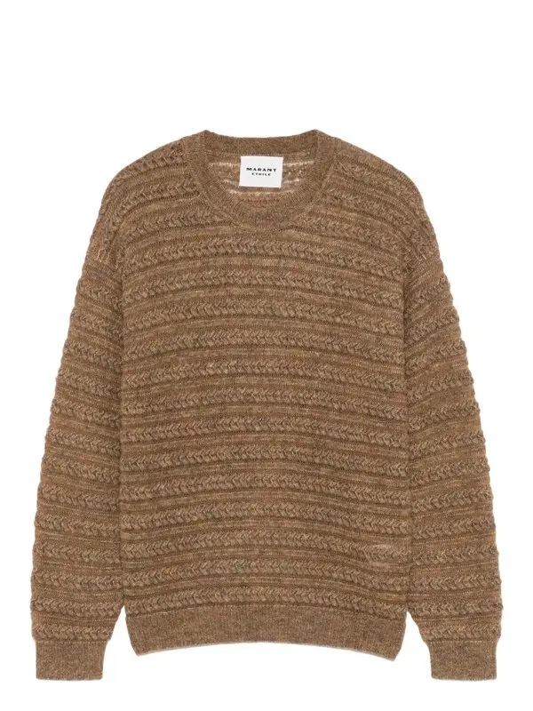 Isabel Marant Étoile Laon" Crewneck Jumper - Caramel Brown