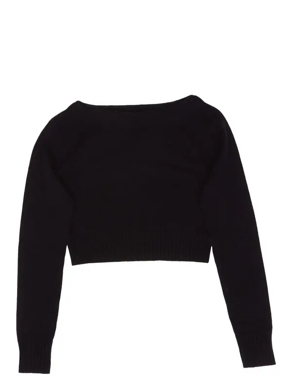 Max Mara Long-sleeved Knitted Jumper - Black