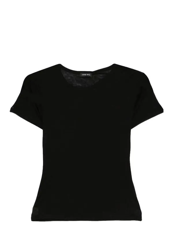 ANINE BING Sylvie Slim-fit T-shirt - Black