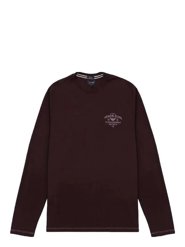 Emporio Armani Logo Details Long-sleeved T-shirt - Black