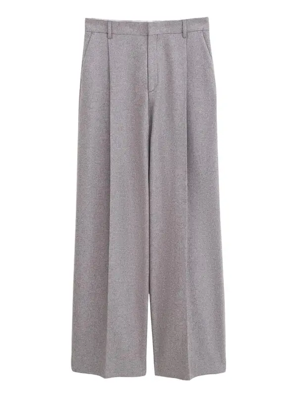 Filippa K Relaxed Fit Pleated Trousers - Driftwood