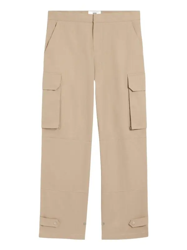 Ami Cargo Pocket Trousers - Beige