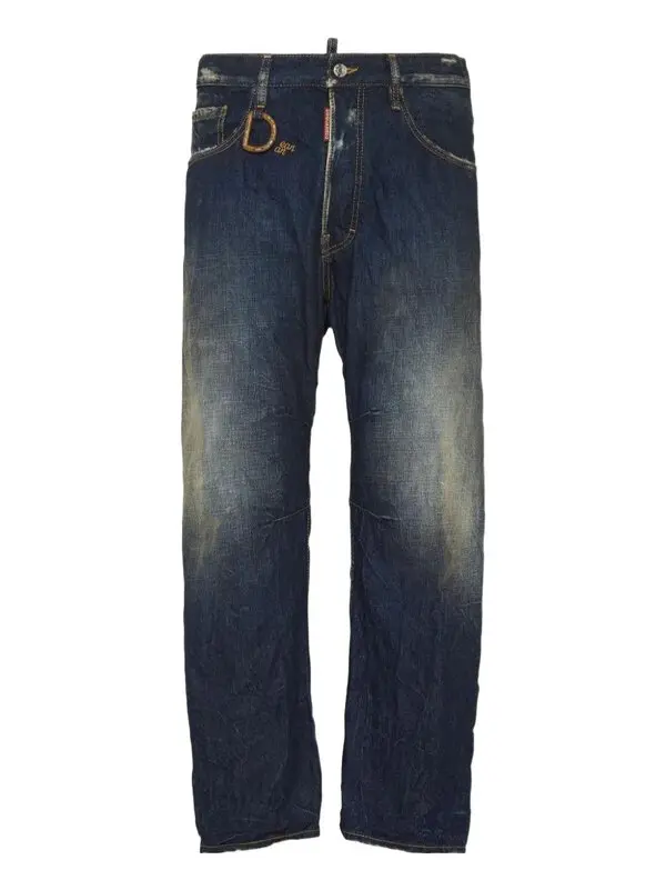 Dsquared2 D-ring Distressed Jeans - Black