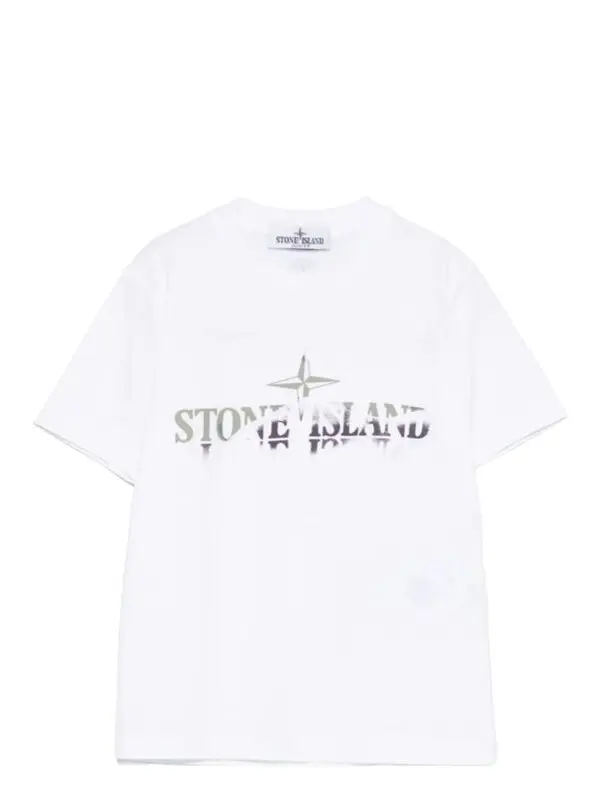 Stone Island Logo Print T-shirt - White