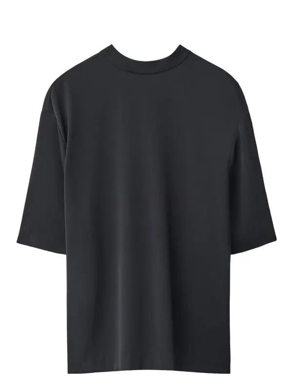 LISA YANG Oversized Round Neck T-shirt - Black