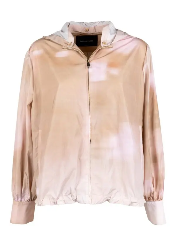 Fabiana Filippi Floral-print Hooded Jacket - Nude