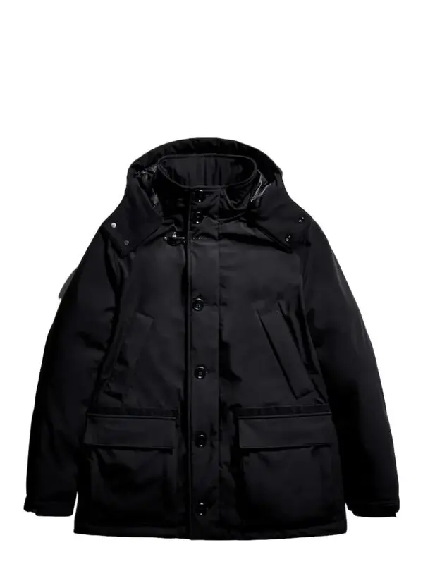 FAY Technical Fabric Hooded Jacket - Black