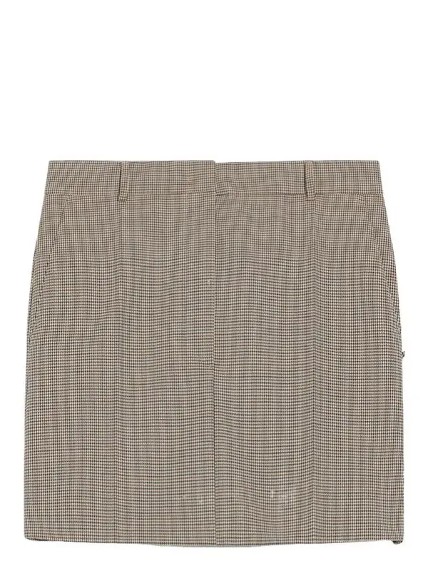 Sportmax Houndstooth Mini Skirt - Cake