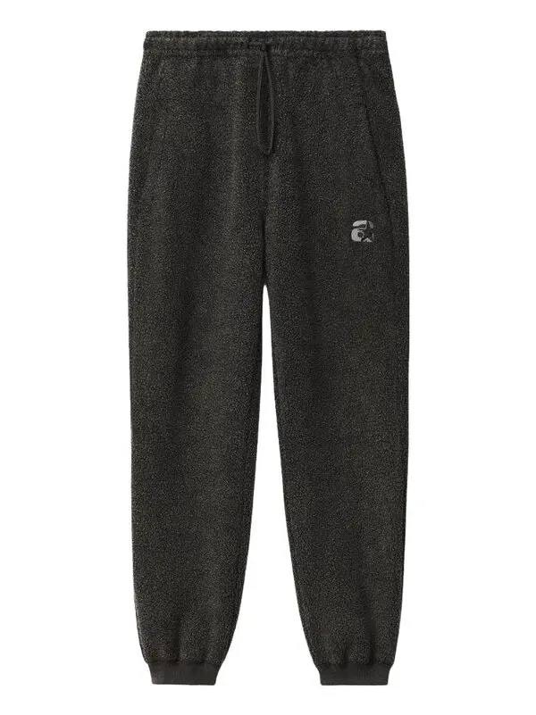 Alexander Wang Logo-embroidered Fleece Track Pants - Black