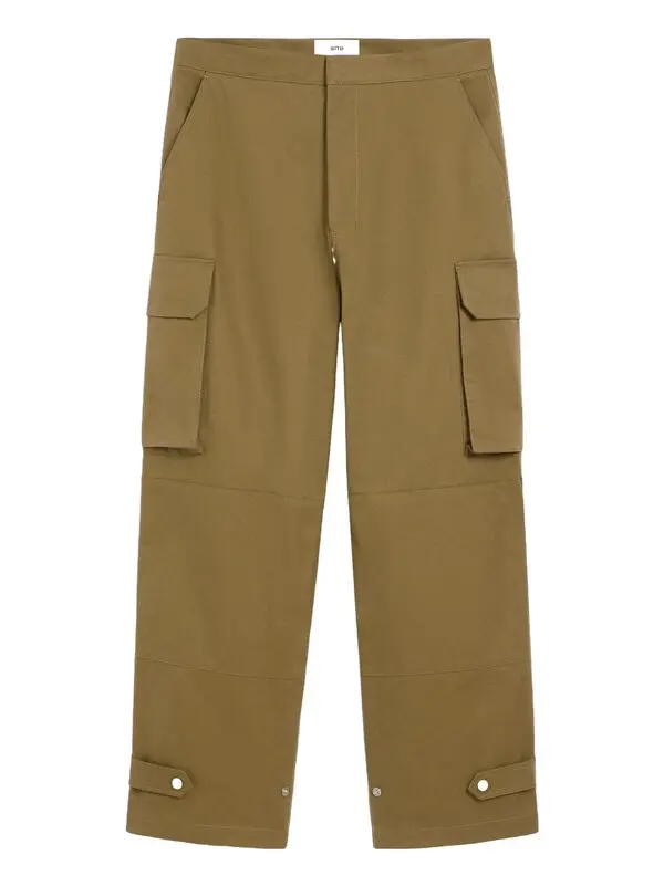 Ami Wide Leg Cargo Trousers - Bronze