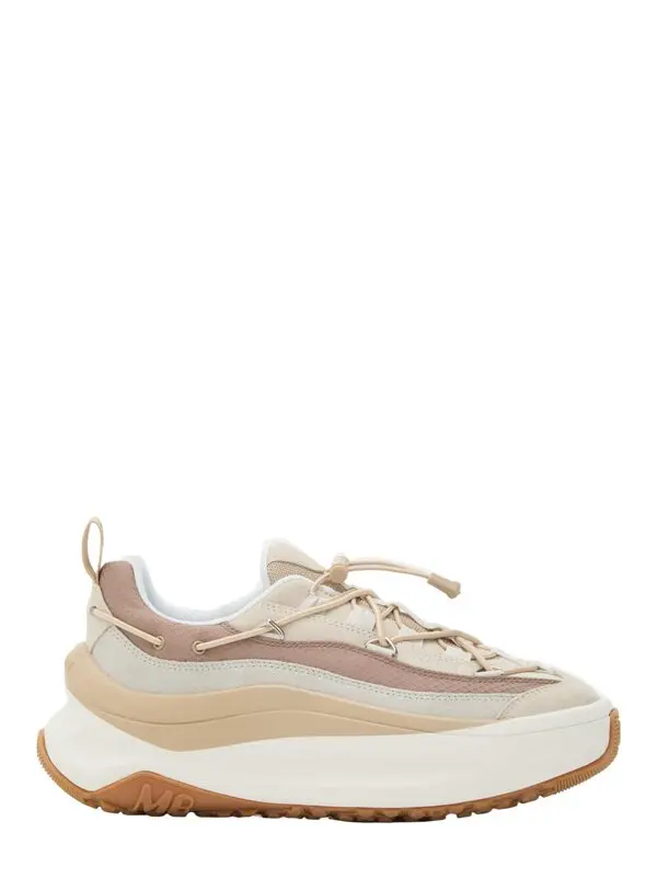 Moon Boot Lace-up Platform Sneakers - Off-white/taupe