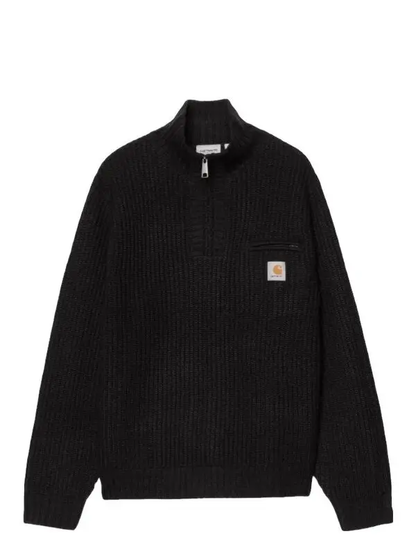 Carhartt Work In Progress Detroit Half-zip Knitted Jumper - Black