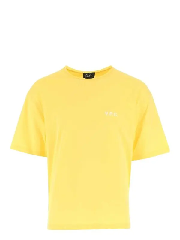 A.p.c. Logo-printed Crewneck T-shirt - Yellow