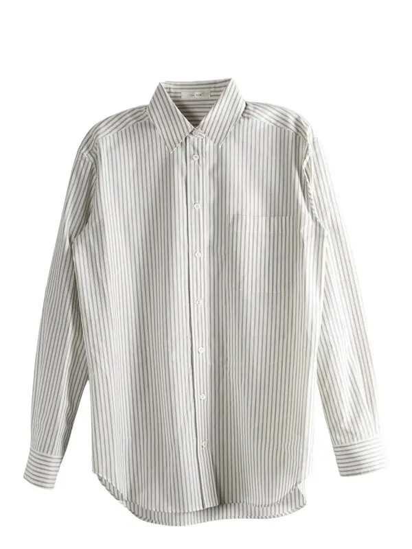 THE ROW Striped Button-up Shirt - No