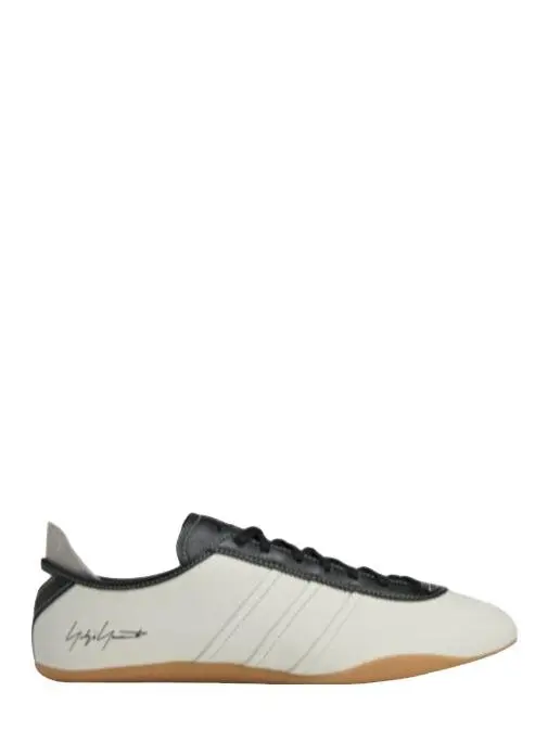 Y3 Lace-up Leather Sneakers - Track Gray/track Gray/black