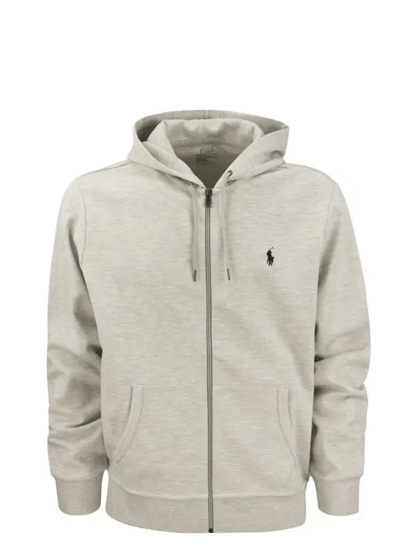 Polo Ralph Lauren Pony Embroidered Zip-up Hoodie - White