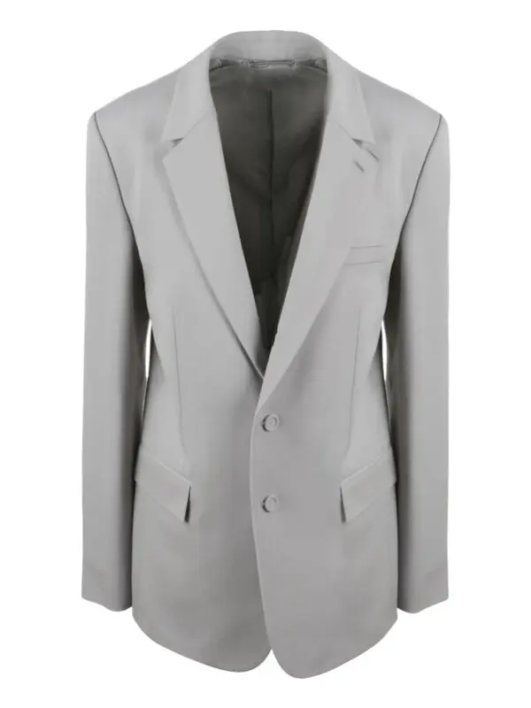 Dior Single-breasted Long-sleeved Blazer - Gray