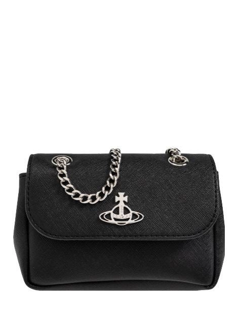VIVIENNE WESTWOOD Logo Plaque Wallet - Black