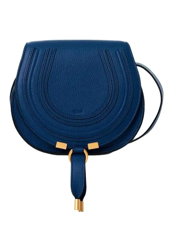 Chloé Marcie Foldover Small Saddle Bag - Blue