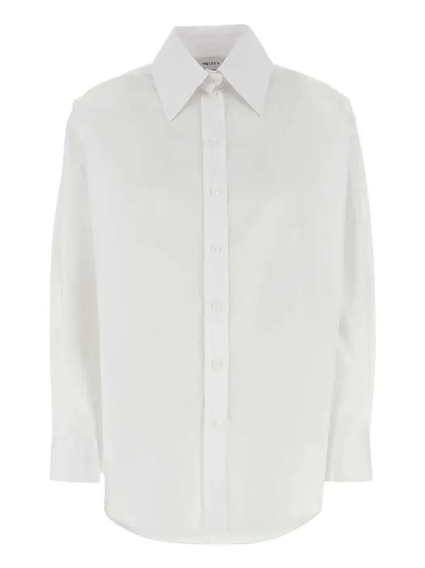 Alexander McQueen Embroidered Skull Shirt - White