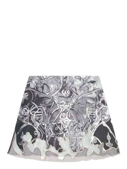 DIESEL® O-lane Mini Skirt - Grey