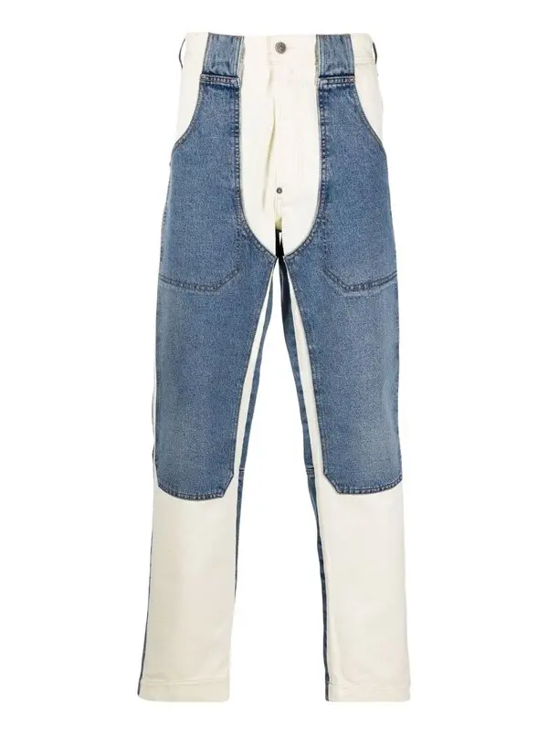 DIESEL® P-5-d Panelled Mid-rise Jeans - Multi-color