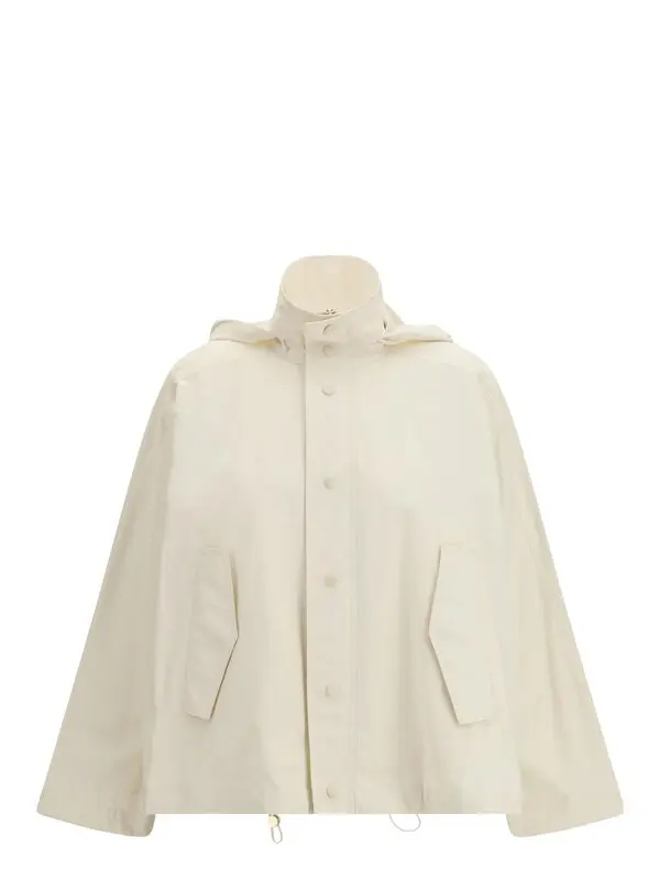 Fabiana Filippi Hooded A-line Waterproof Coat - Nude