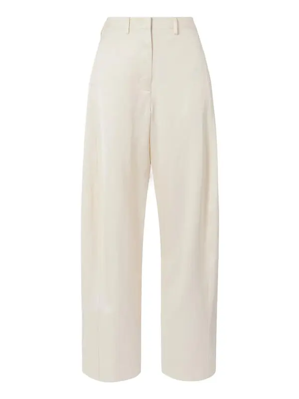 Magda Butrym Low Waist Relaxed Trousers - Cream