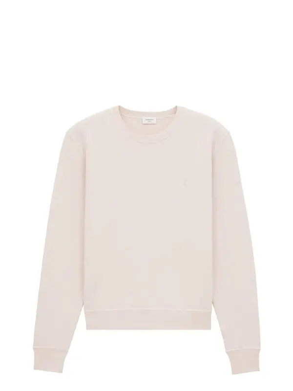 Saint Laurent Cassandre Crewneck Sweatshirt - Pink