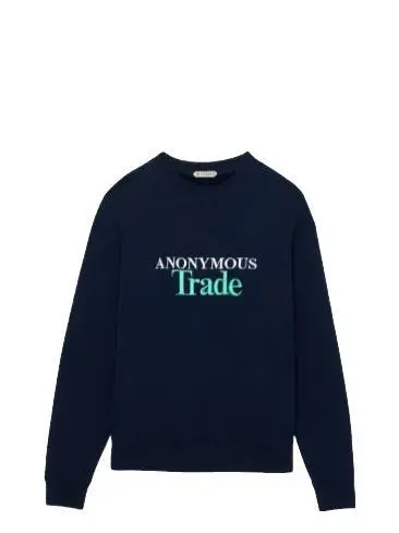 J.W.ANDERSON Jw Anderson Anonymous Trade Sweatshirt - Navy