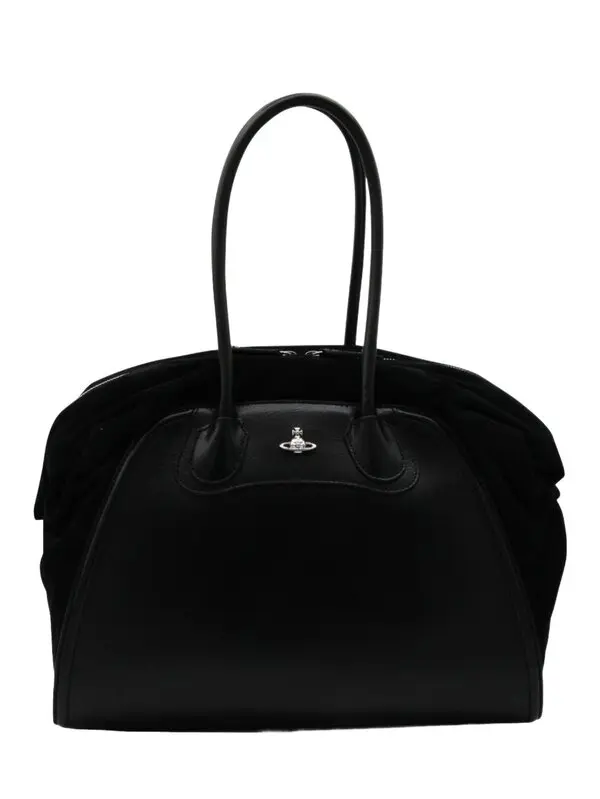 VIVIENNE WESTWOOD Logo Plaque Top Handle Bag - Black