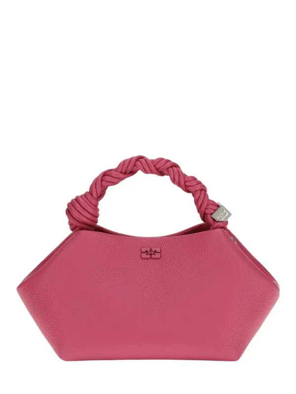 GANNI Small Bou Logo Detailed Shoulder Bag - Red