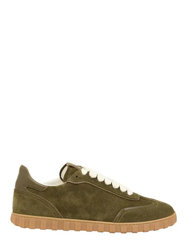Ami Suede Lace-up Sneakers - Bronze