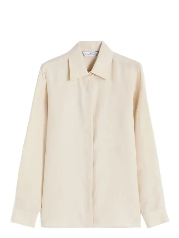 Max Mara Falasco Long-sleeved Shirt - Beige