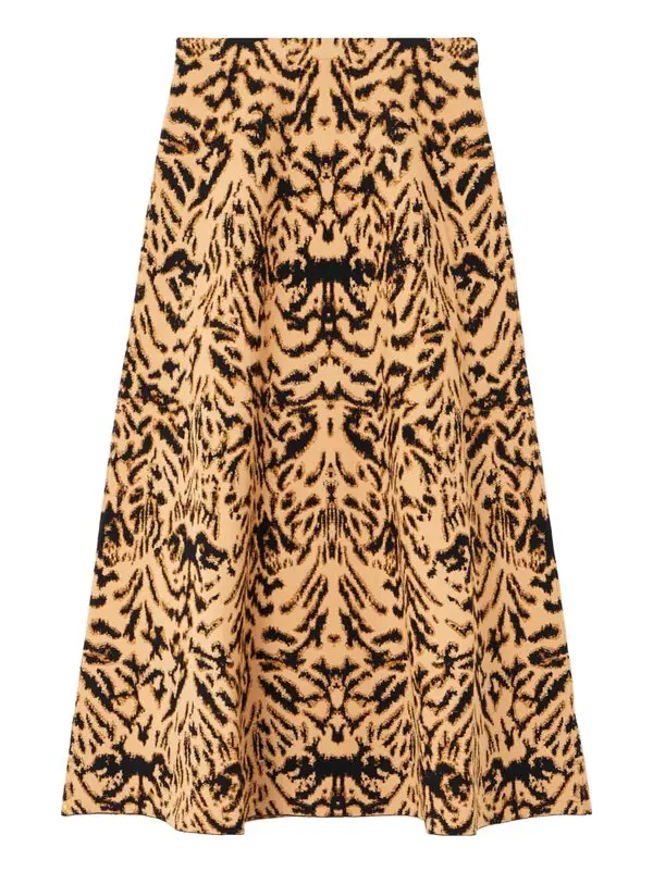 Ulla Johnson Lani Jacquard-knit Midi Skirt - Multi-color