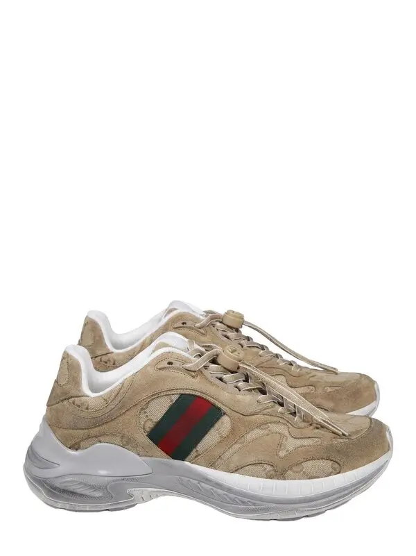 Gucci 2.0 Lace-up Trainers - Brown