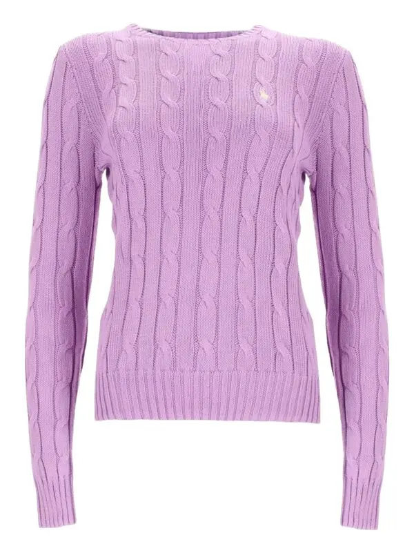 Polo Ralph Lauren Julianna Cable-knit Sweater - Purple