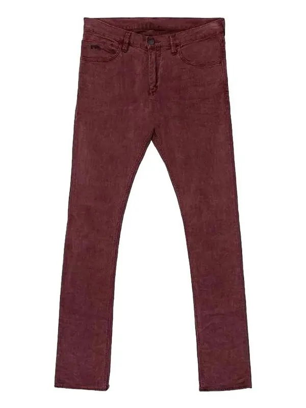 Emporio Armani Logo Straight Leg Jeans - Red